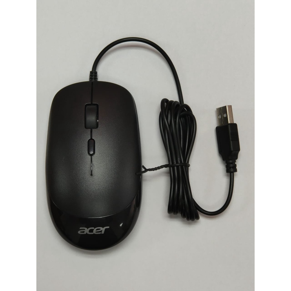 Original Acer Optical Wired Mouse - Black | Shopee Malaysia
