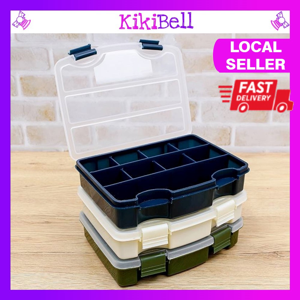 Adjustable Removable Hardware Parts Storage Box Organizer Case With Lid ...
