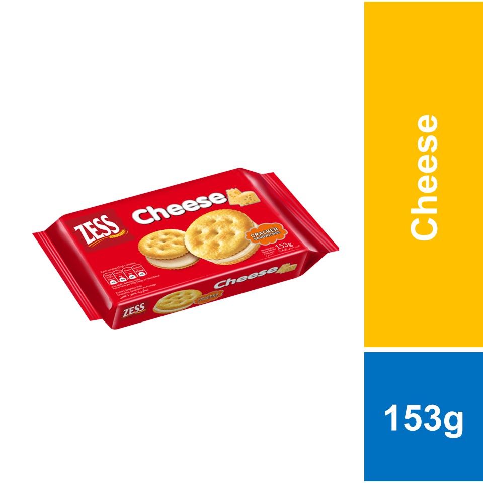 Zess Cracker Sandwich - Cheese 153g | Shopee Malaysia