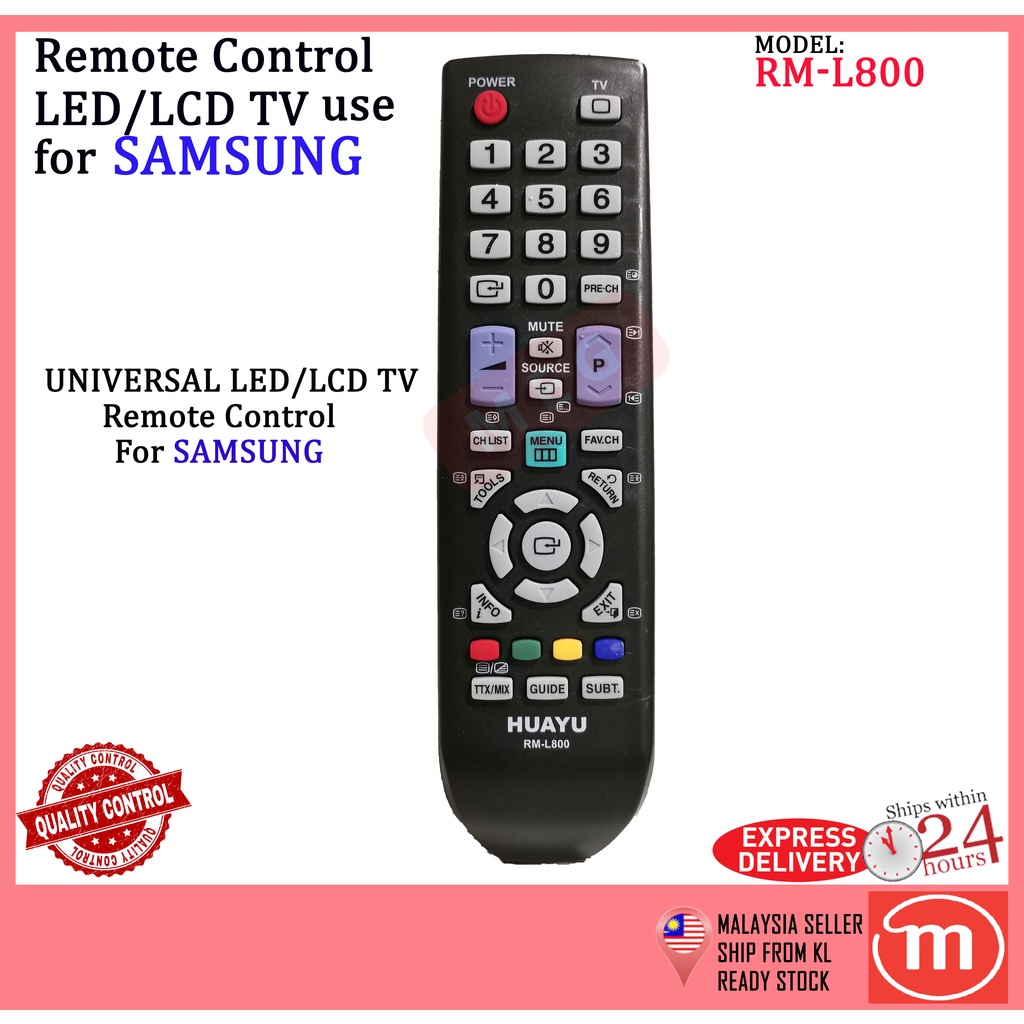 Samsung Lcd Tv Remote Control Multi Replacement Huayu Rm L800