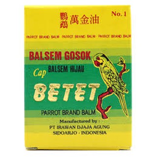 Parrot Brand Balm/Cap Betet Balsem Gosok/Balsem Hijau (17.5g) | Shopee ...