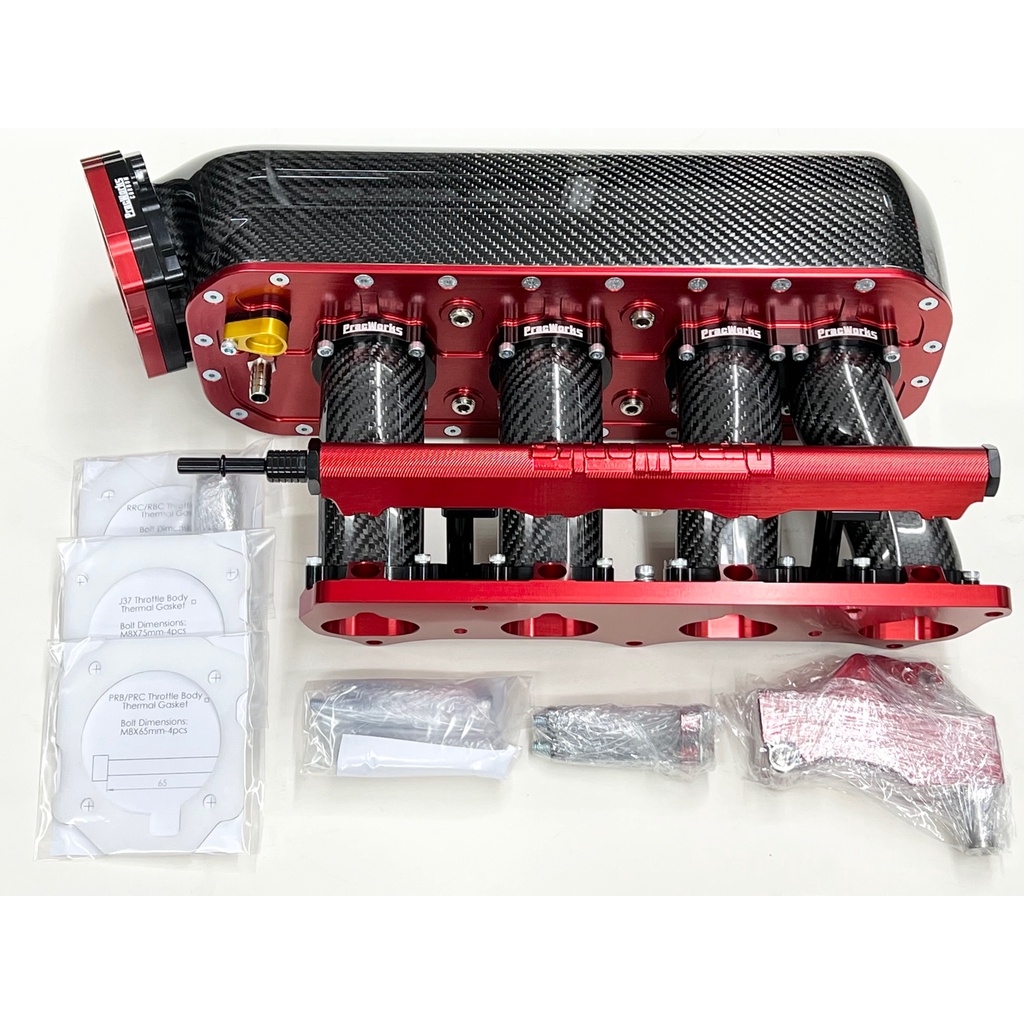 PRACWORKS FD2, DC5, CL7, FN2 & EP3 Carbon Intake Manifold for Honda ...