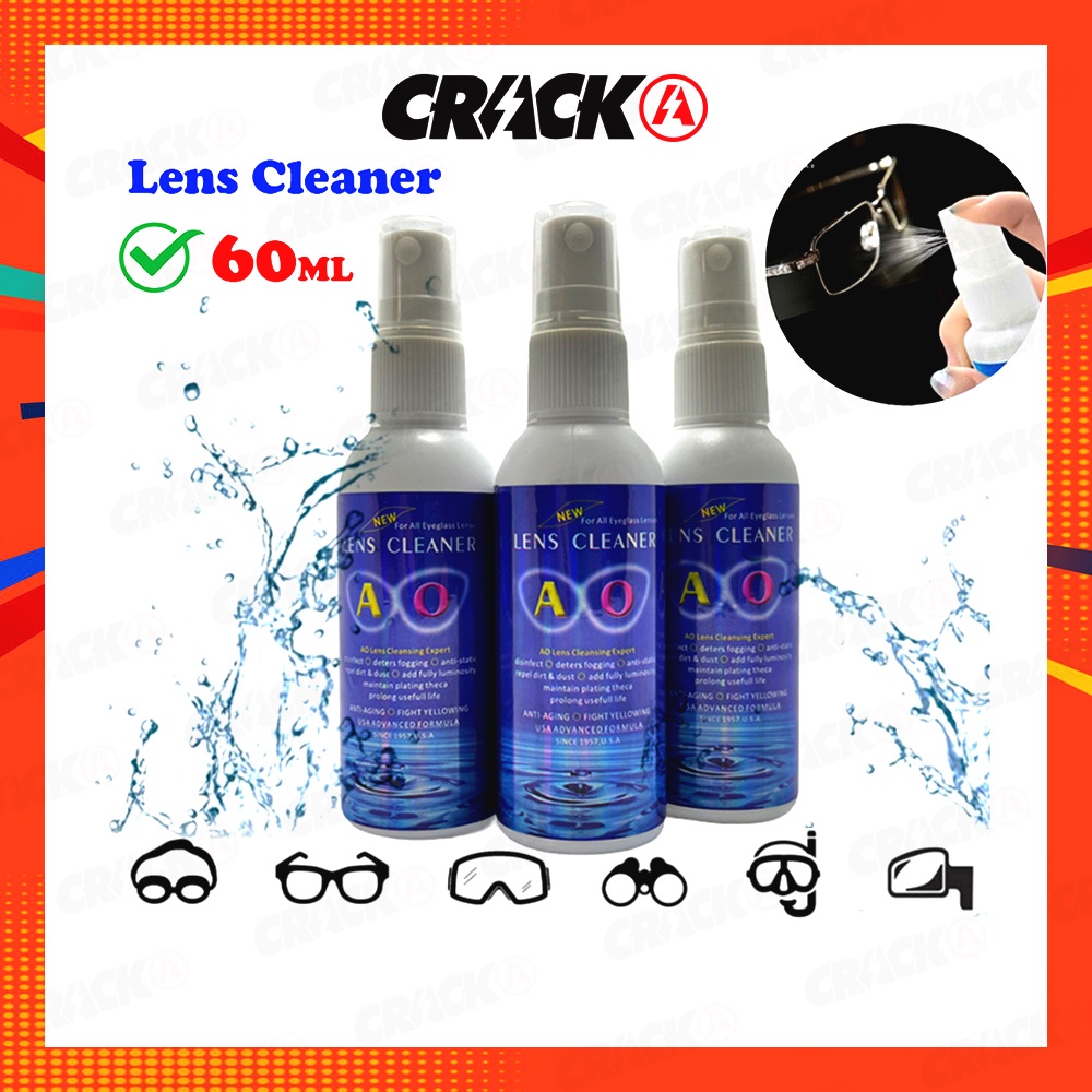 Crack AO Lens Cleaner / Spek Cuci Cermin Mata / Spectacle Cleaner ...