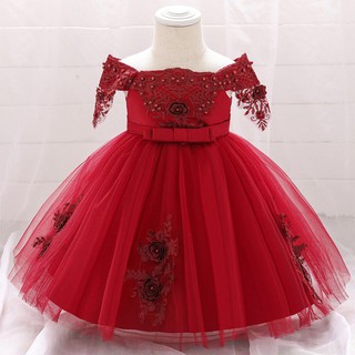 Gaun Baby 2021Baby Girl Dress Birthday Girl Clothes Floral Princess ...