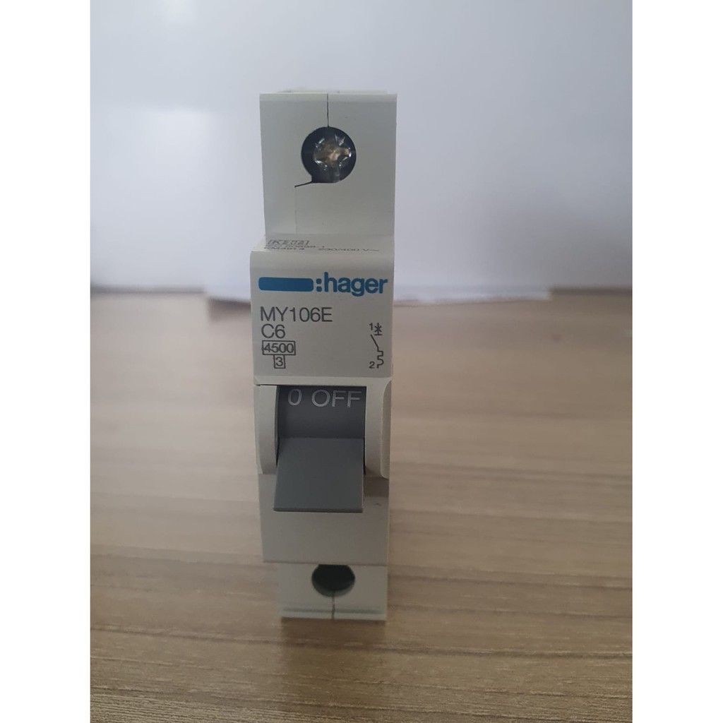HAGER MY106E 6A / Hager MY 103E 3A 1P MINIATURE CIRCUIT BREAKER MCB 4.5KA | Shopee Malaysia