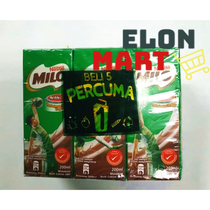 MILO ACTIV-GO UHT 200ml (6 boxes) | Shopee Malaysia