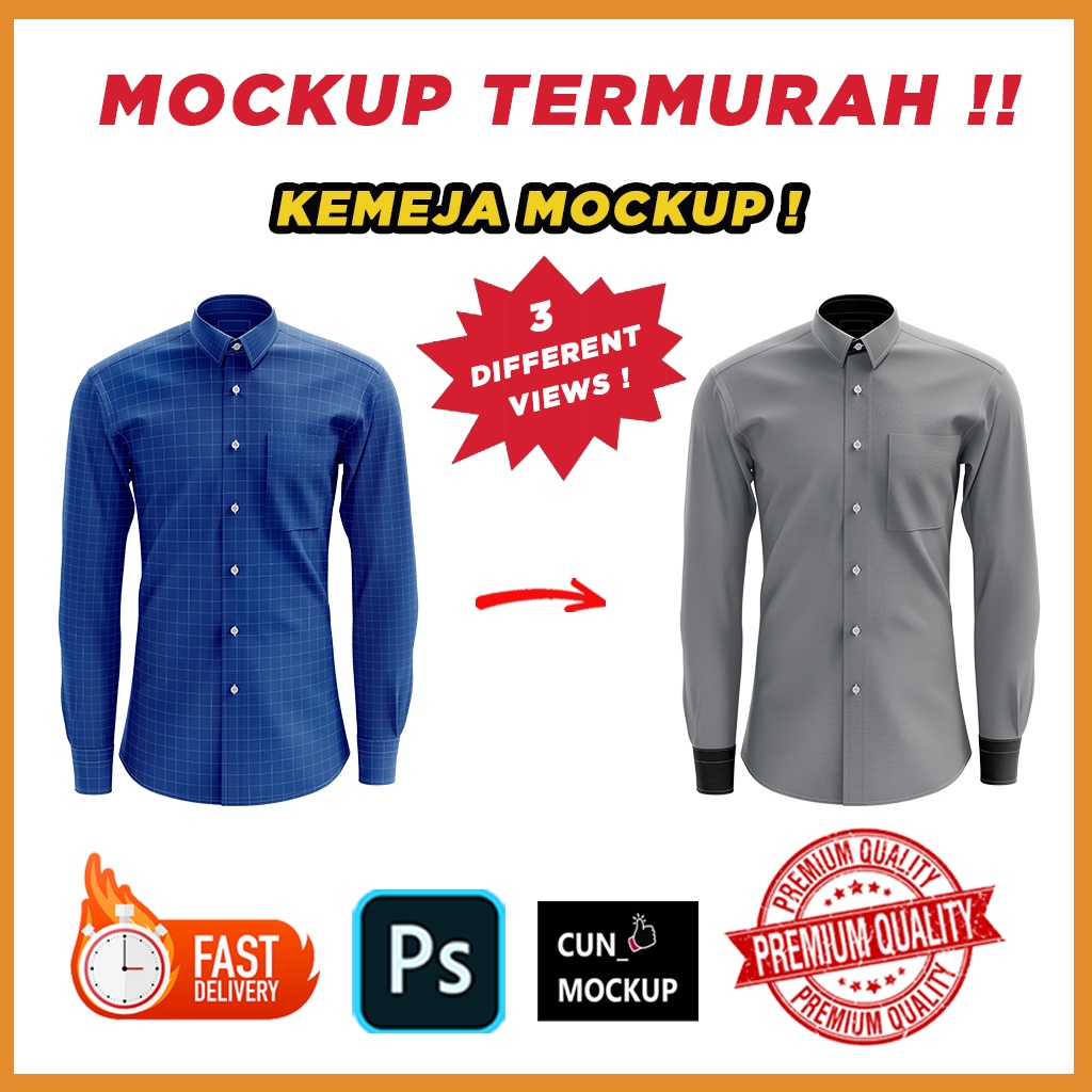 Mockup Kemeja (High Quality) | Shopee Malaysia