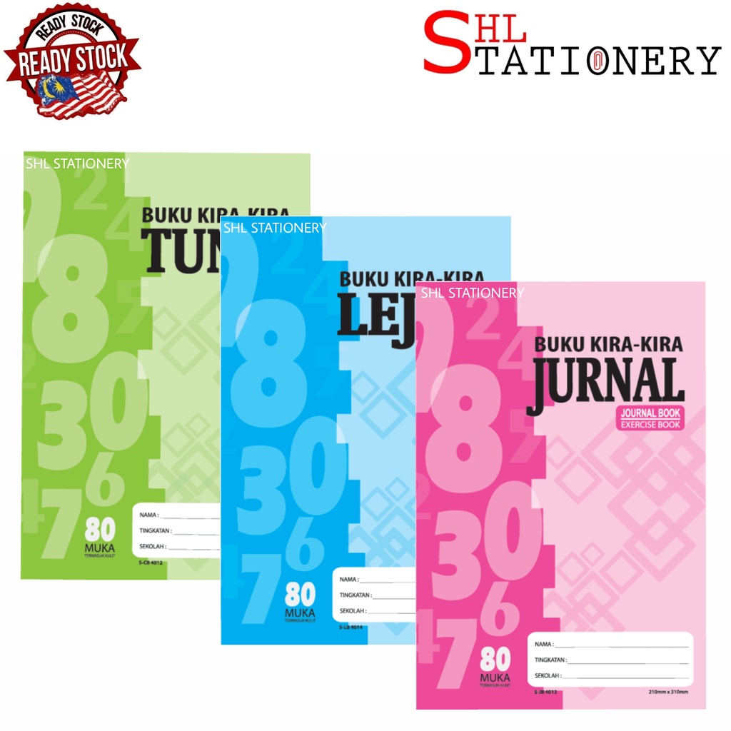 UNI Account Book Cash / Ledger / Journal Book 80 pages Buku Kira-Kira ...