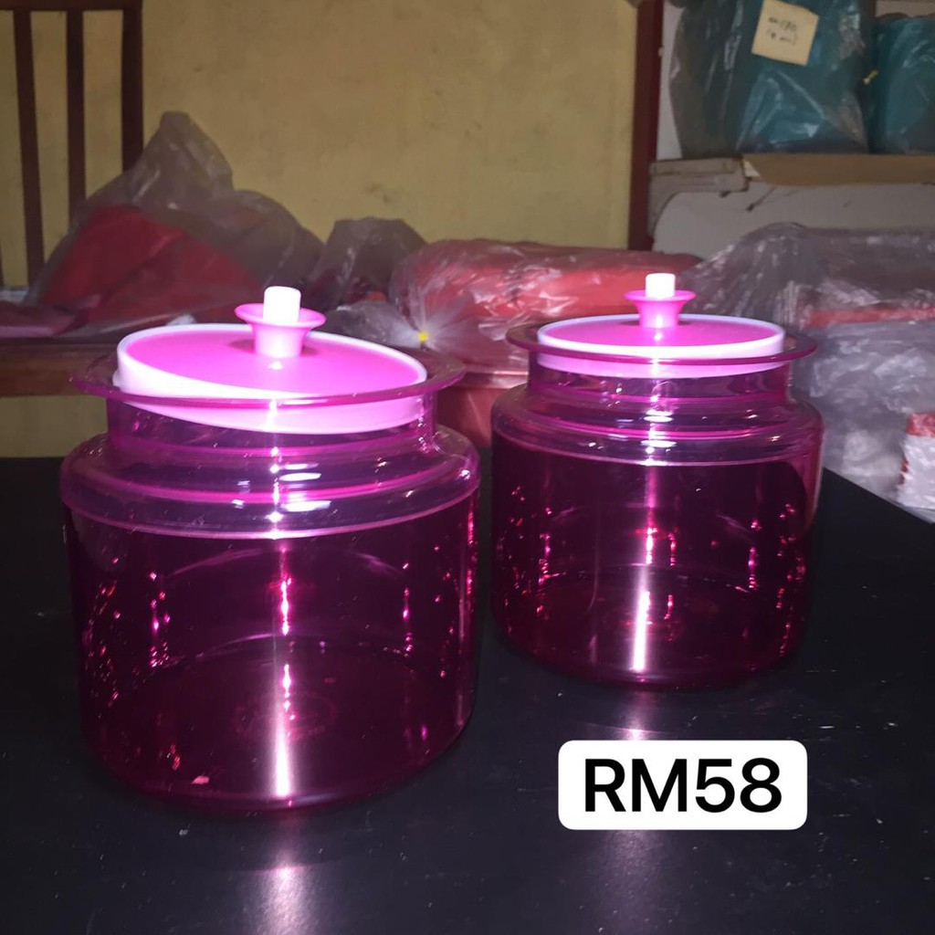 Tupperware - bekas kuih raya / couterpart / balang 2pcs (900ml ...