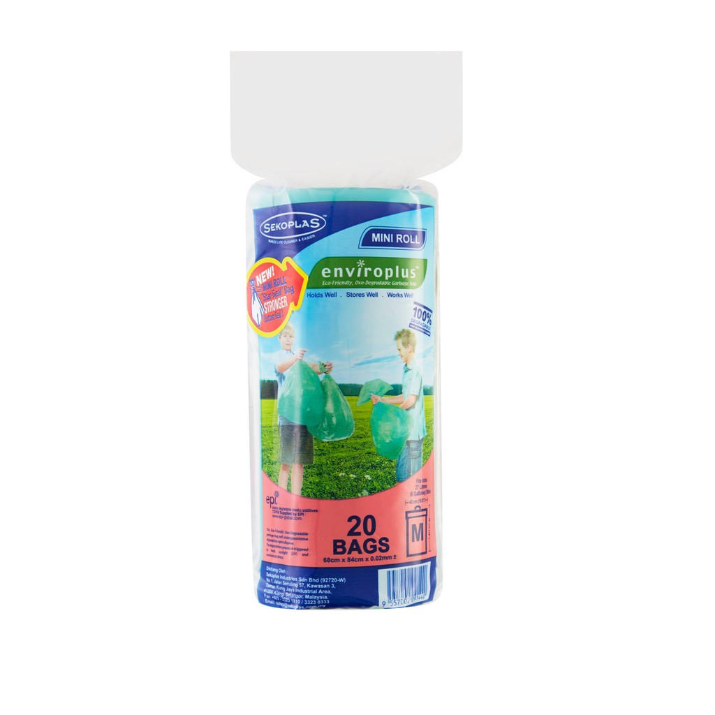 Sekoplas Enviroplus Mini Roll - M (20 Pcs x 30 Rolls) | Shopee Malaysia