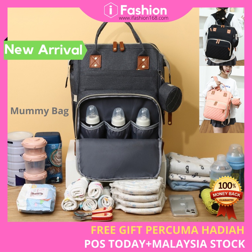 iFASHION 1481 Multipurpose Large Baby Diaper Backpack Baby Travel Mama ...