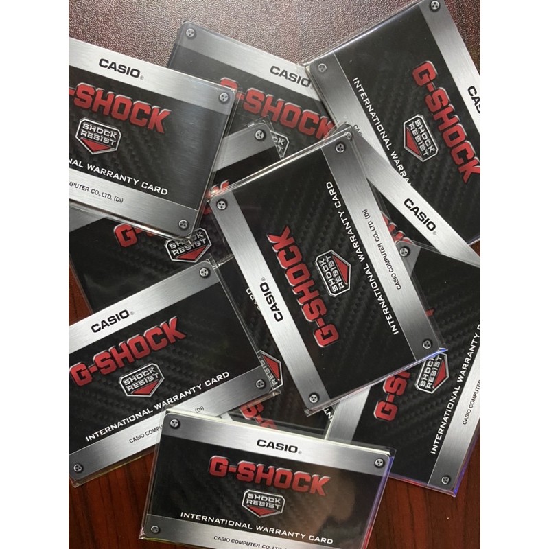 (ORIGINAL) Casio Gshock International Warranty Card dalam box Asia set ...