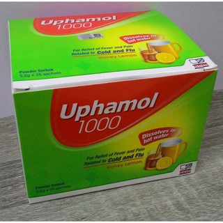 UPHAMOL 1000 COLD & FLU HONEY LEMON (5G x 1 SACHET) | Shopee Malaysia