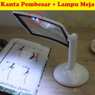 Kanta Pembesar Led Lampu Meja 360° Rotation 3X Magnifying Glass ...