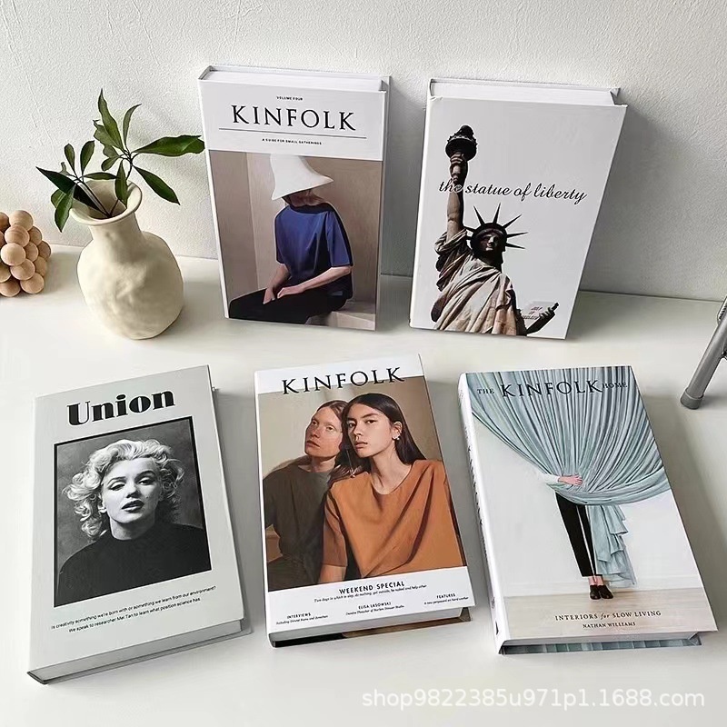 Fake Books Foldable Fake Book Storage Box Room Decor Aesthetic ...