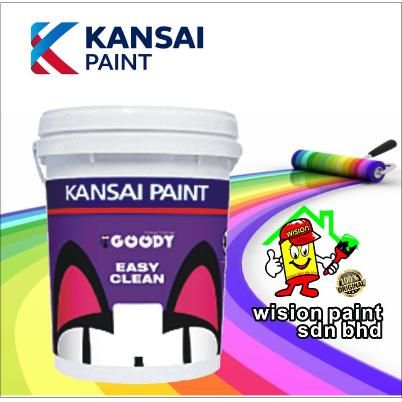 15 LITER KANSAI PAINT GOODY EASY CLEAN - INTERIOR PAINT / Cat Rumah ...