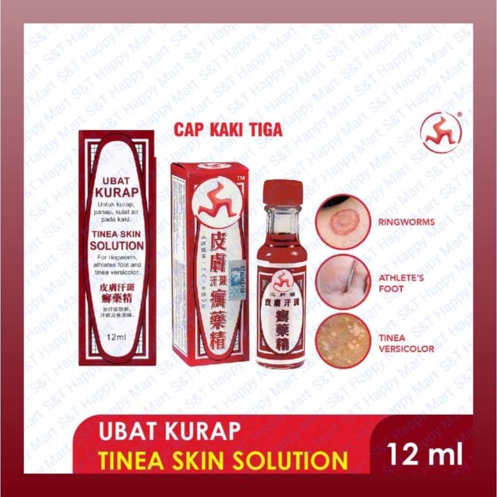 Three Legs Tinea Skin Solution 12ml | Shopee Malaysia