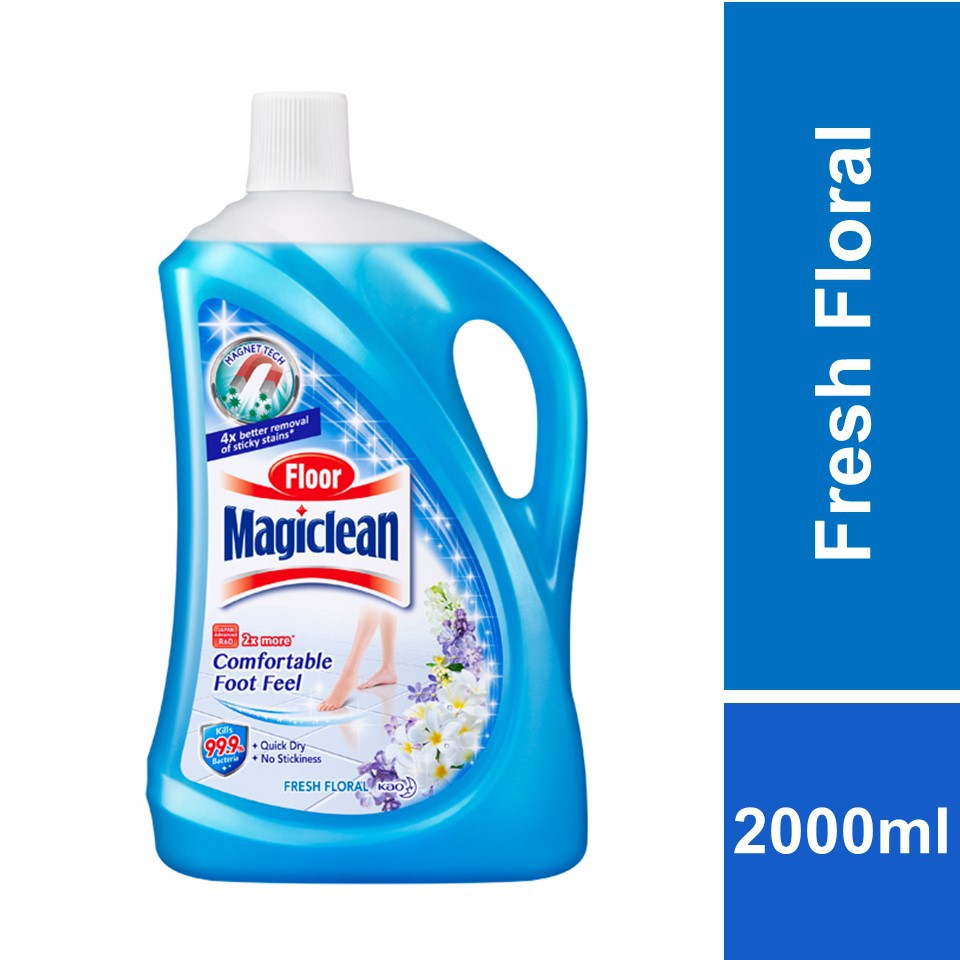 MAGICLEAN Floor Cleaner Fresh Floral 2000ml | Shopee Malaysia