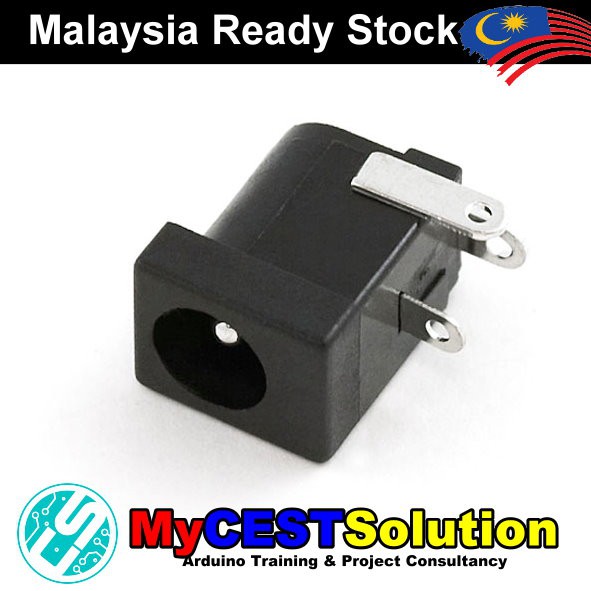 DC Power Supply Socket Female Jack Plug Port Connector Black | Shopee ...