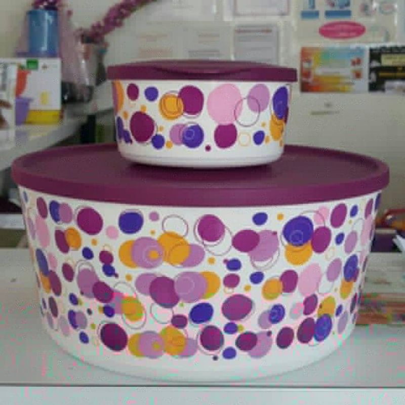 Stackable Serving Line Salad Set Tupperware | Shopee Malaysia