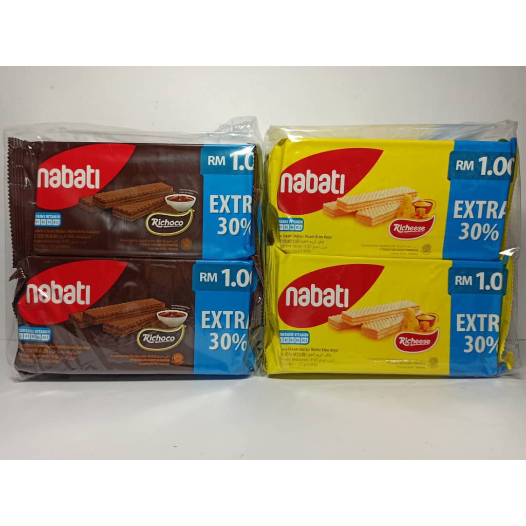 Nabati Wafer 45g Extra 30% Cheese & Choco(10's) | Shopee Malaysia