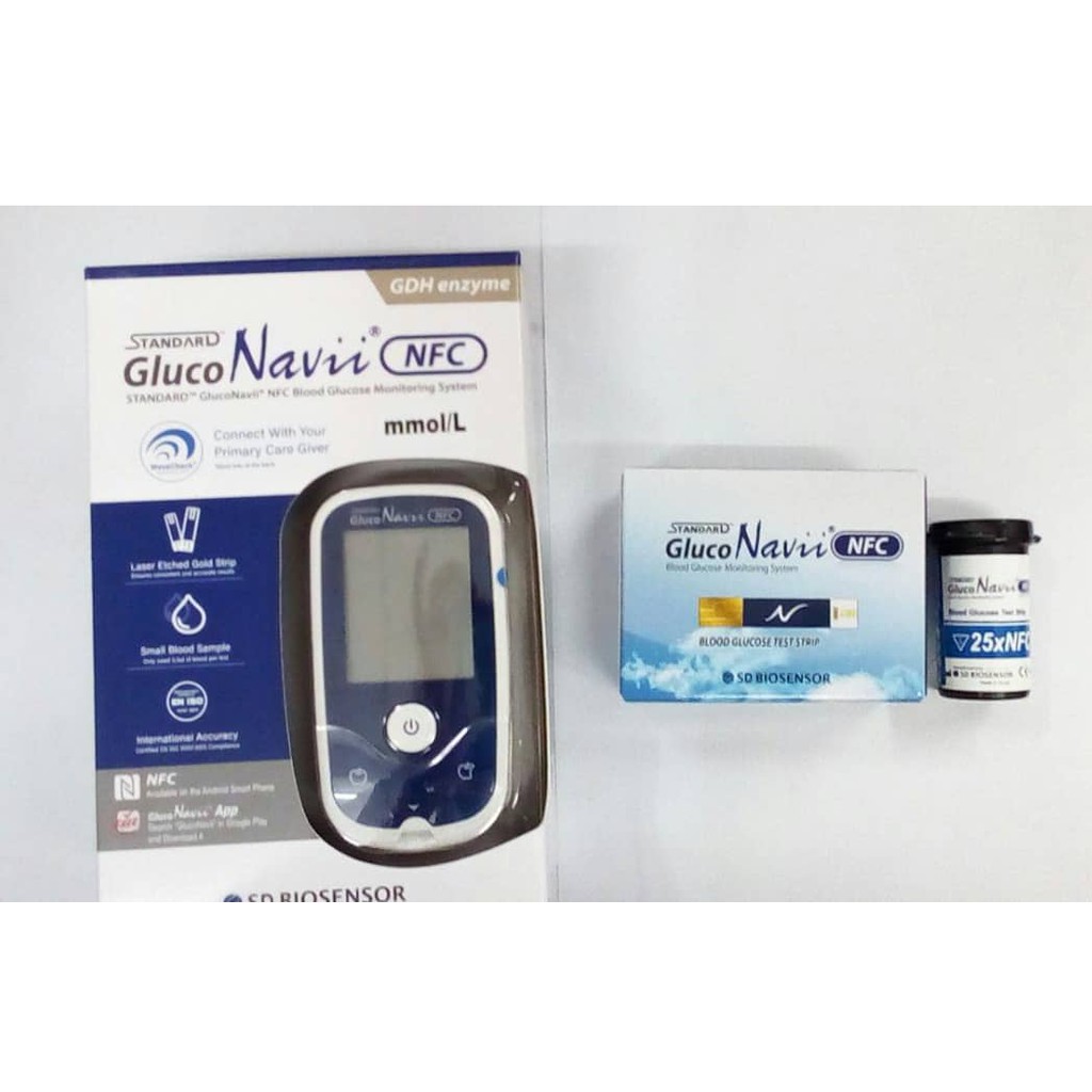 GLUCO NAVII Blood Glucose Monitoring System & GlucoNavii Strips ...