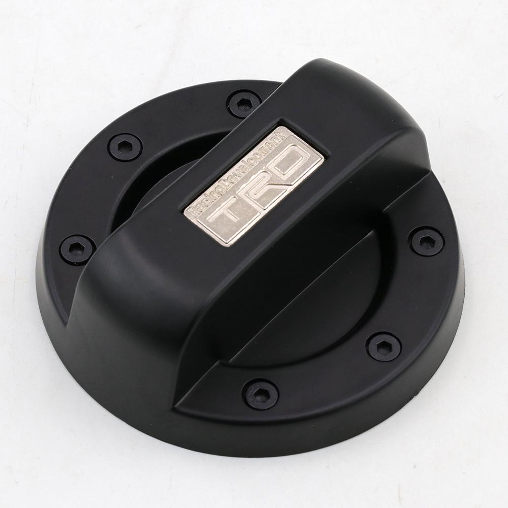 TRD Silver/Black Decorate Car Fuel Tank Cap Gas Oil Cap Cover Fit for ...