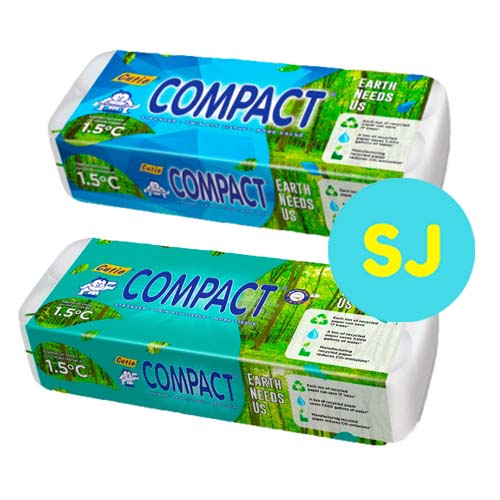 Cutie Compact Toilet Tissue 10 rolls (Green) / Cutie Compact Toilet Rolls Blue 10 rolls (Blue ...