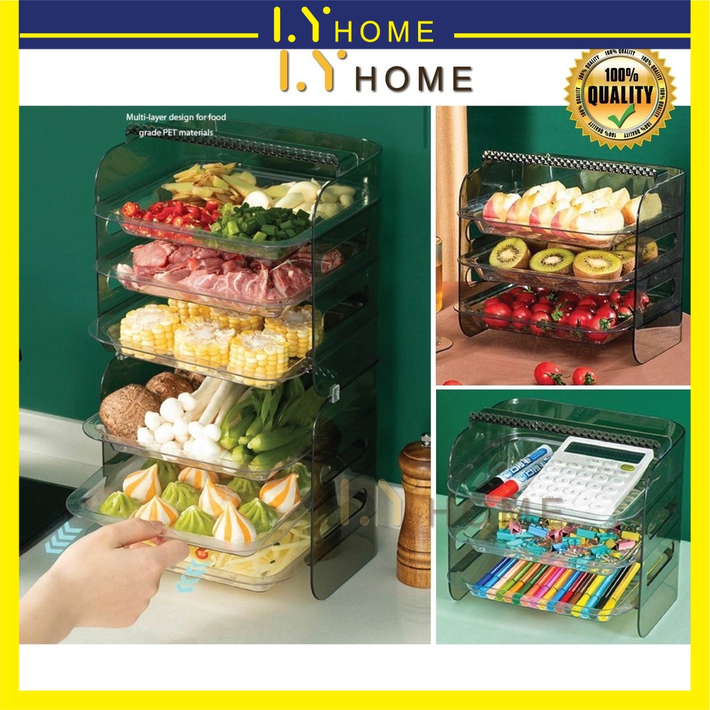 Stackable Food Plate Rack Wall Mounted Steamboat Hot Pot Side Dish ...