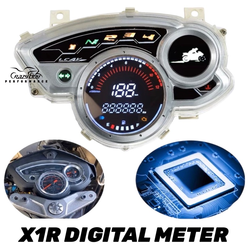 ‼️READY STOCK‼️YAMAHA X1R DIGITAL METER FULL LED ORIGINAL X1R ...