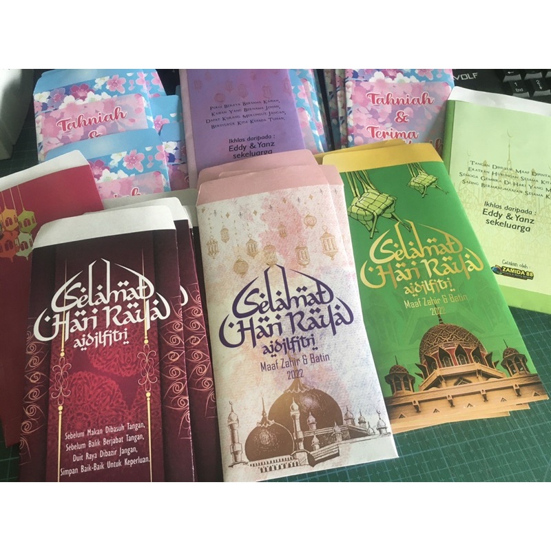 Sampul Duit raya Nama atau Gambar Sendiri BACA DESCRIPTION 🔽 | Shopee ...