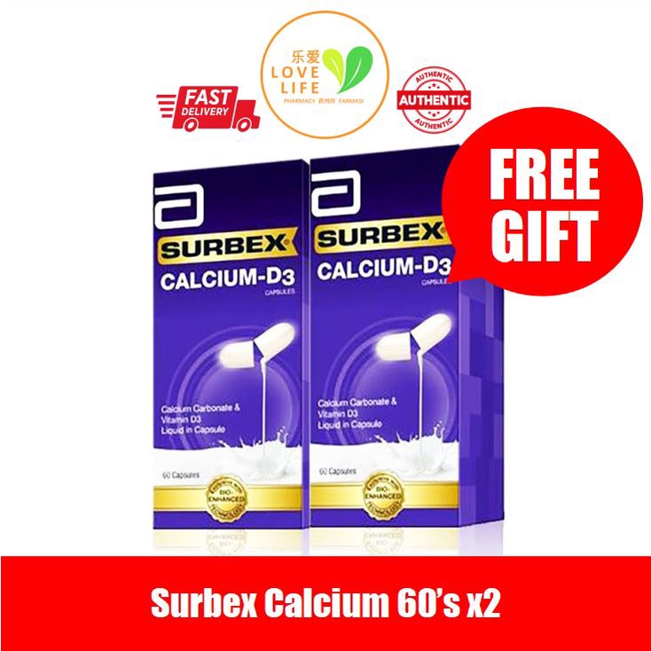 Abbott Surbex Calcium-D3 2x60 Capsules | Shopee Malaysia
