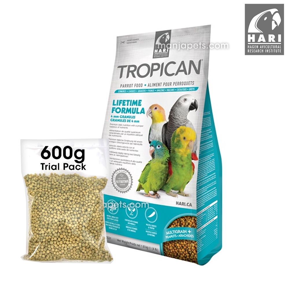 Tropican Lifetime Formula Granules for Parrots 600g | Shopee Malaysia