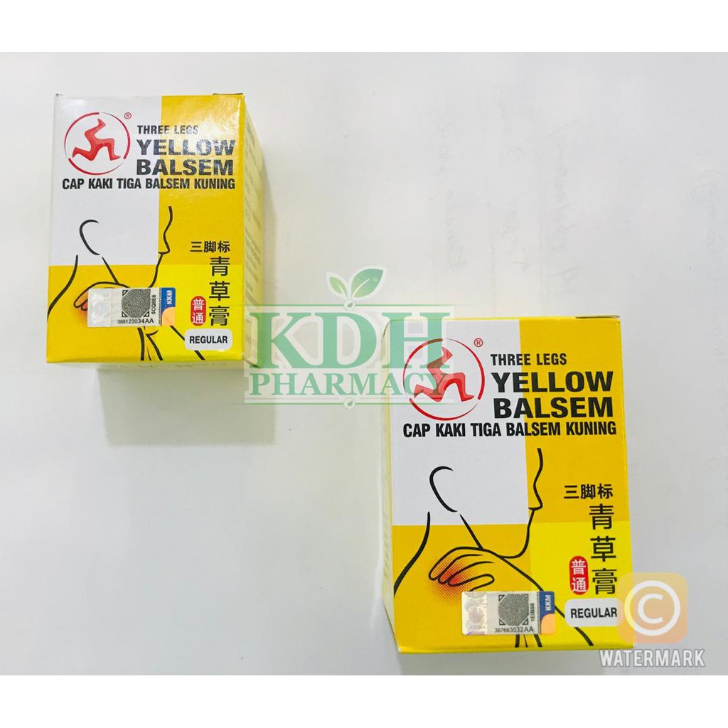 CAP KAKI TIGA BALSEM KUNING REGULAR (YELLOW BALSEM) 20G / 36G | Shopee ...