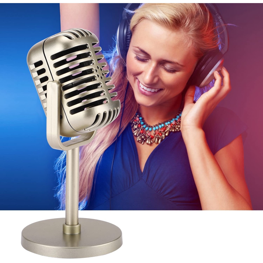 retro microphone props decorative models retro plastic microphones ...