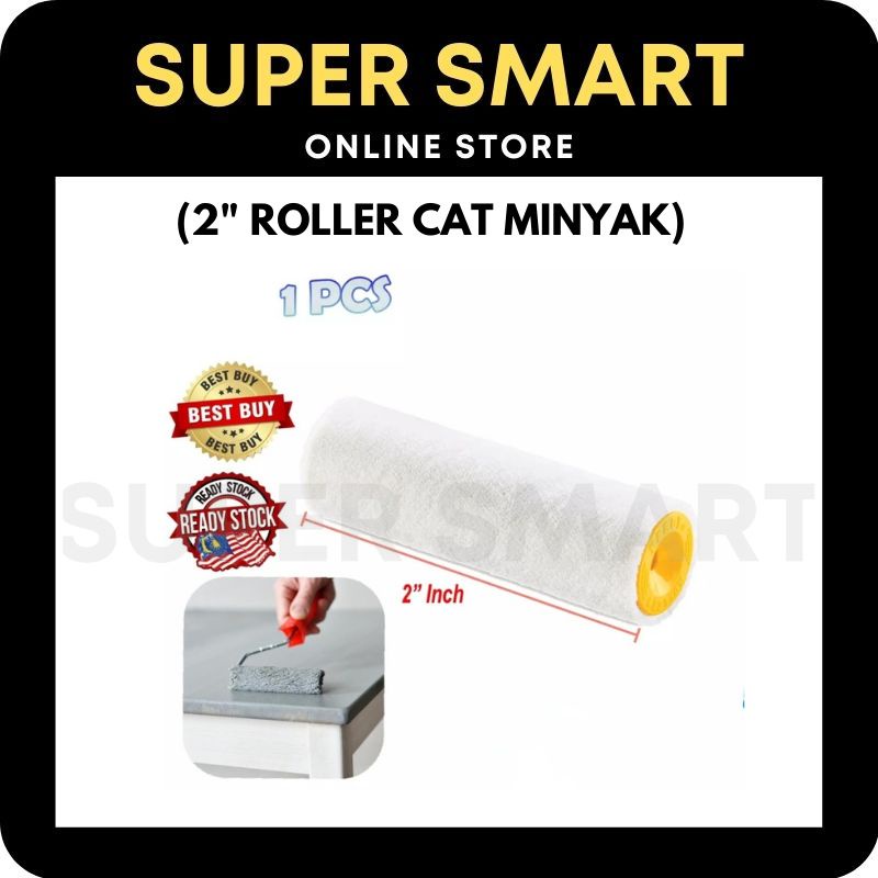 ROLLER REFILL 2" FOR OIL BASED PAINT (2" ROLLER CAT MINYAK DAN BESI ...
