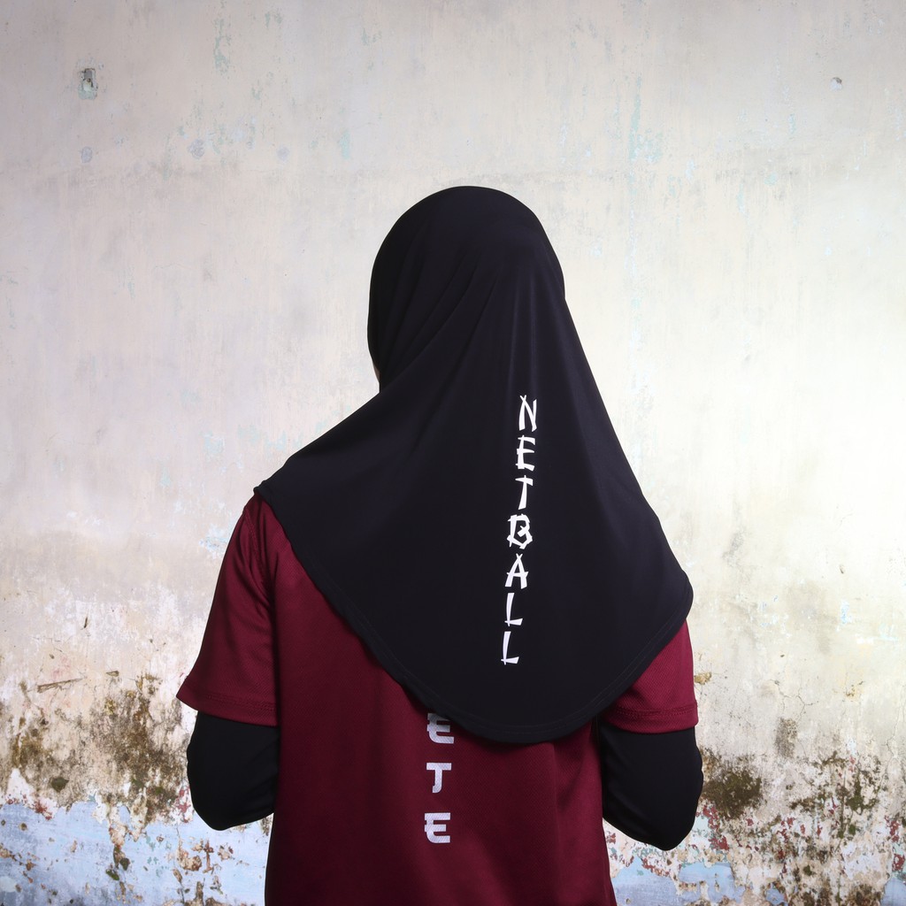 Sport Hijab Netball Lycra Gred AAA (ReadyStock) | Shopee Malaysia