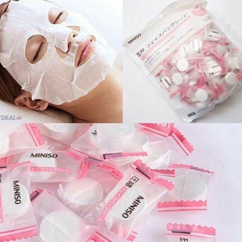 miniso compressed mask | Shopee Malaysia