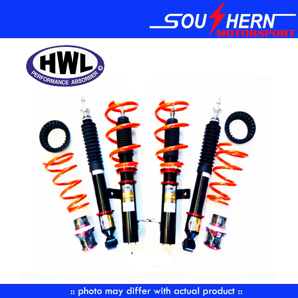 HWL PROTON SAGA BLM FLX VVT ST-1 ADJUSTABLE SUSPENSION COILOVER KIT ...