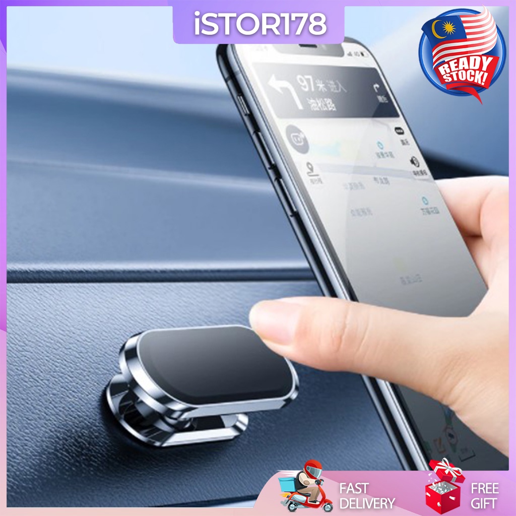 CAR MAGNETIC PHONE HOLDER/ 360 TURN PHONE STAND/ MOBILE DASHBOARD ...