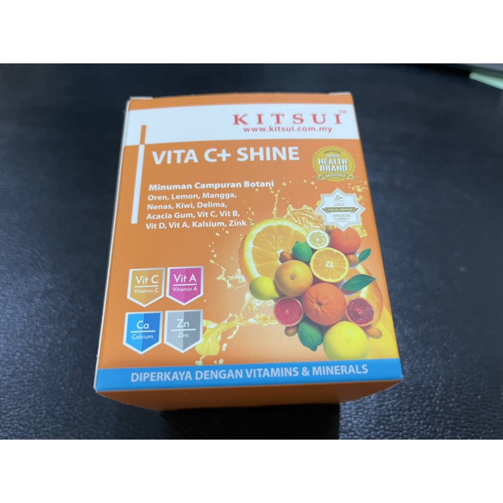 KITSUI Vitamin C + Shine (Vitamin C) *Gabungan 6 buah buahan yang ...