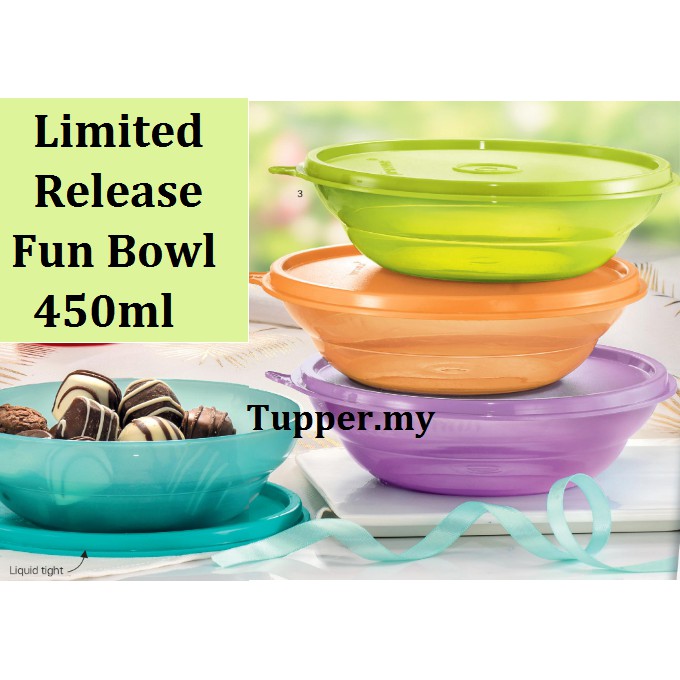 Tupperware Fun Bowls 450ml - 2pcs or 4pcs | Shopee Malaysia