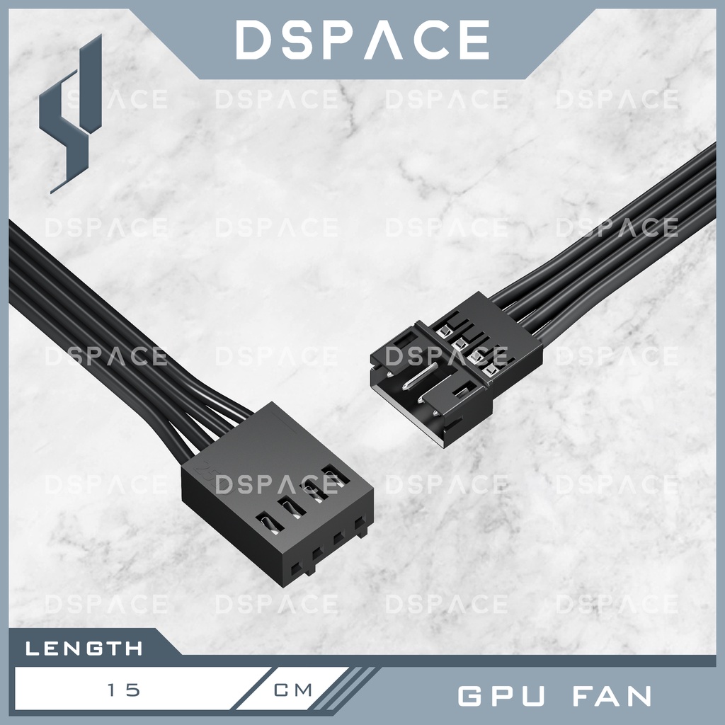 PWM 4pin Fan to GPU Graphic Card Mini 4 pin Silicone Fan Cable | Shopee ...