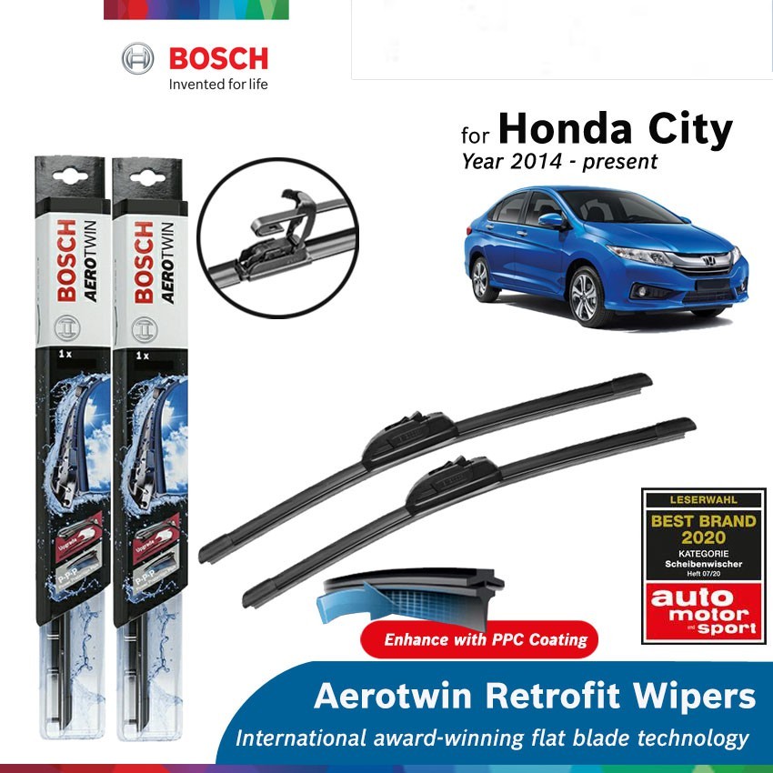 Bosch Aerotwin Retrofit U Hook Wiper Set for Honda City GM6 / T9A 3rd Gen (26"/14") | Shopee ...