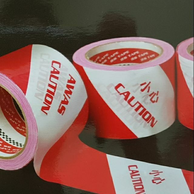 Safety Caution Tape 3" (Red/ White Safety Tape) | Shopee Malaysia