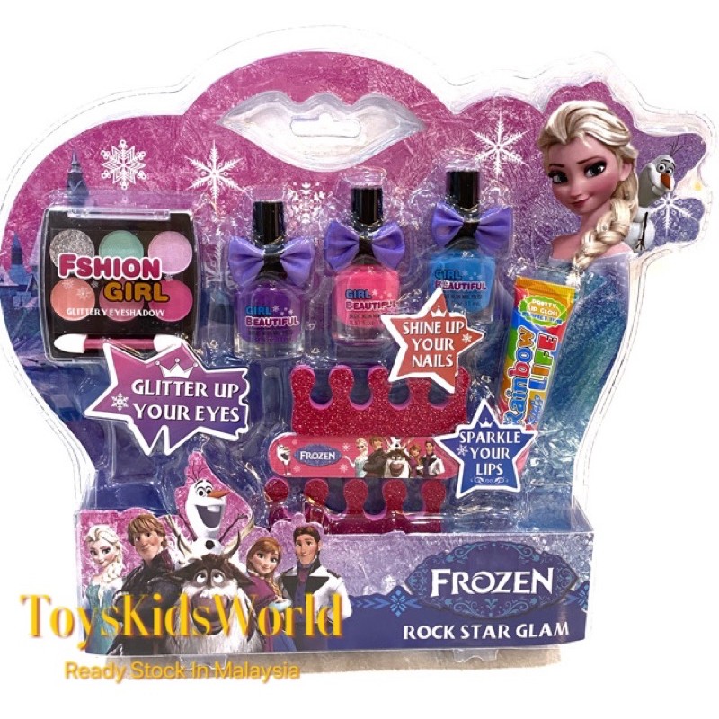 Disney Frozen kids Makeup Kit Set / Nail polish 🎀Ready Stock🎀Makeup ...