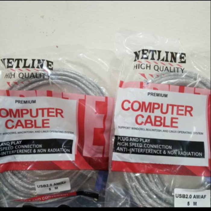 5 Meters AM/AF 2.0 Netline Usb Extension Cable | Shopee Malaysia