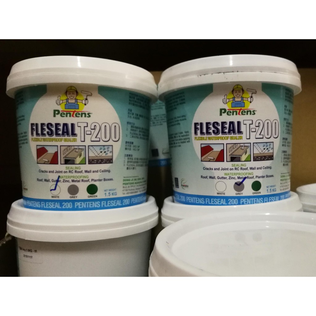 PENTENS Fleseal T-200 1.5kg (Grey) Flexible Waterproofing Pentens T200 ...
