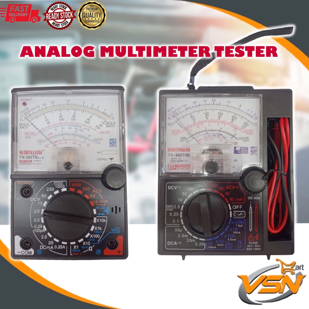 YX-360TR / YX-360TRD Analog Multimeter Multi Meter Tester With Buzzer ...