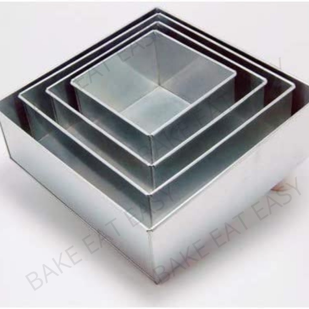 Aluminium Square Cake Tin / Cake Tin Square / Cake Tin 6/7/8/9/10 Inch ...